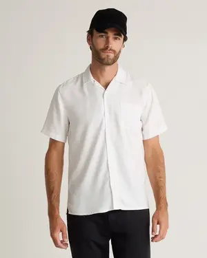Quince Vintage Wash Tencel Camp Shirt