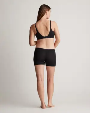 Quince Micromodal Nursing Bra - Black