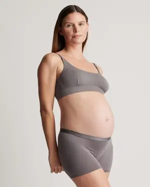 Quince Women's Micromodal Nursing Bra Grey