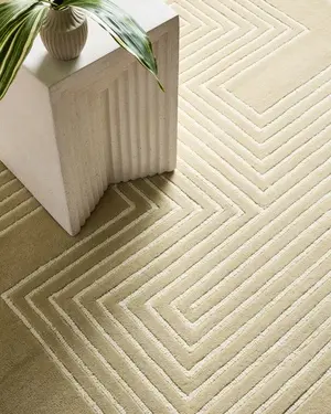 Quince Langdon Hand-tufted Wool Rug - Beige