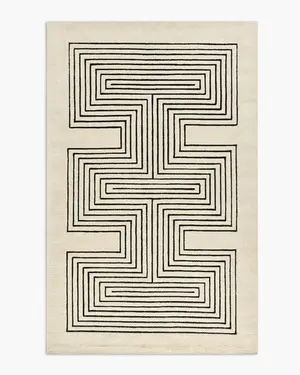 Quince Langdon Hand-tufted Wool Rug White