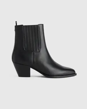Quince Italian Leather Chelsea Boots - Black
