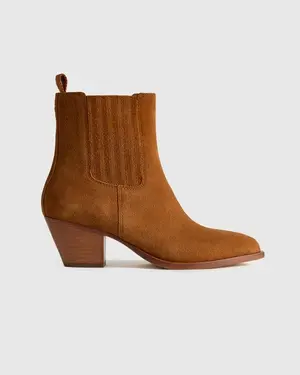 Quince Italian Leather Chelsea Boots - Rustica Brown