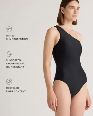 Quince Italian One-shoulder One-piece Swimsuit