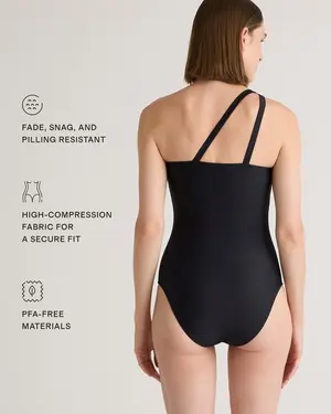 Quince Italian One-shoulder One-piece Swimsuit