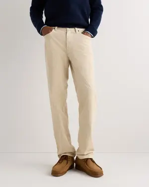 Quince Organic Stretch Corduroy Pants - Stone