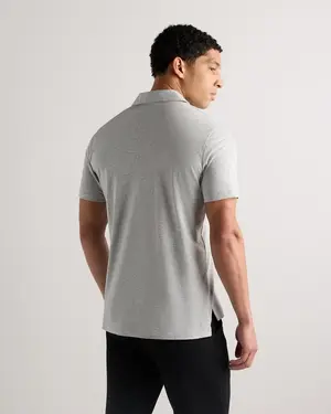 Quince 100% Pima Cotton Luxe Touch Polo - Heather Grey