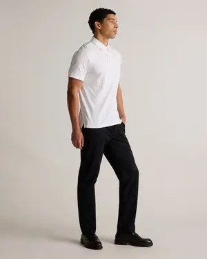 Quince 100% Pima Cotton Luxe Touch Polo - White