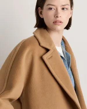 Quince Wool Cashmere Double-breasted Coat