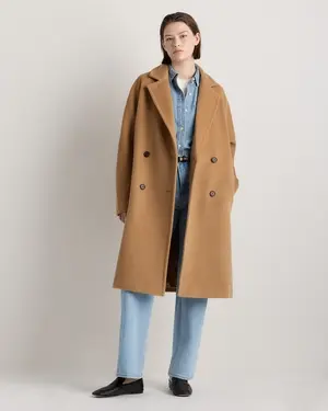 Quince Wool Cashmere Double-breasted Coat