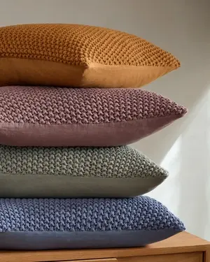 Quince Cotton Fisherman Pillow Cover - Amber