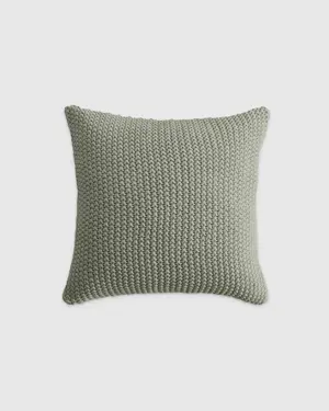 Quince Cotton Fisherman Pillow Cover - Dried Sage