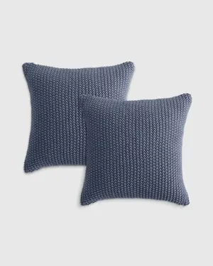 Quince Cotton Fisherman Pillow Cover - Mineral
