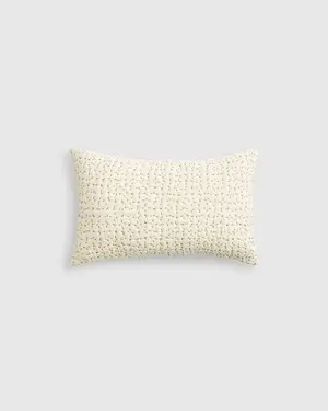 Quince Hand Stitched Pillow Cover - Undyed