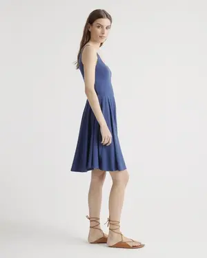 Quince Tencel Jersey Fit & Flare Mini Dress