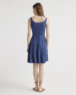 Quince Tencel Jersey Fit & Flare Mini Dress