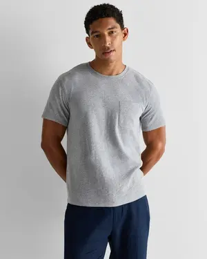 Quince Slub Pocket T-shirt - Heather Grey
