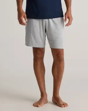 Quince Bamboo Jersey Lounge Shorts - Heather Grey