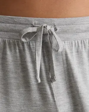 Quince Bamboo Jersey Lounge Shorts - Heather Grey