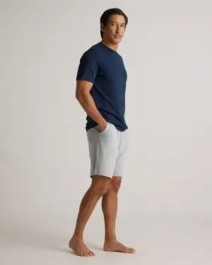 Quince Bamboo Jersey Lounge Shorts - Heather Grey