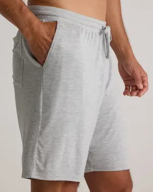 Quince Bamboo Jersey Lounge Shorts - Heather Grey