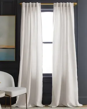 Quince European Linen Curtain Single Panel Cream