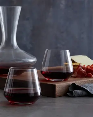 Quince Zwiesel Glas Pure Stemless Red Wine Glass, Set Of 6 - One-color