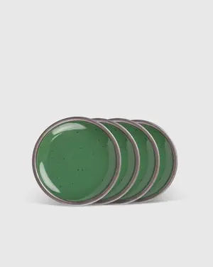 Quince East Fork Cake Plate Glossy Malachite