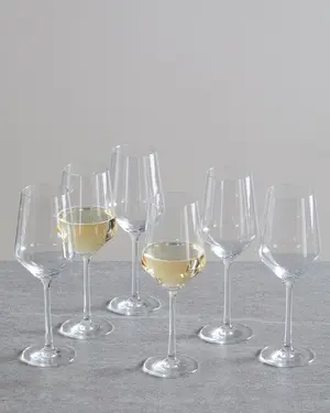 Quince Zwiesel Glas Pure White Wine Glass, Set Of 6