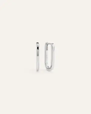 Quince U Hoop Earrings - Sterling Silver