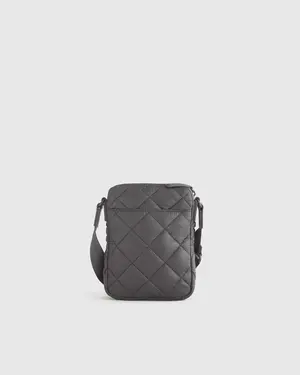 Quince Transit Quilted Phone Crossbody - Charcoal