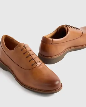 Quince Hybrid Crafted Leather Oxford - Tan