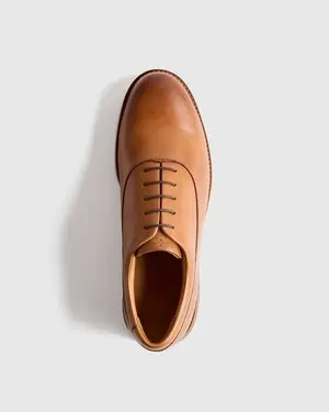 Quince Hybrid Crafted Leather Oxford - Tan