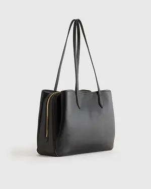 Quince Vivienne Work Tote - Black