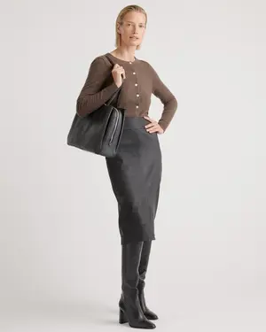 Quince Vivienne Work Tote - Black