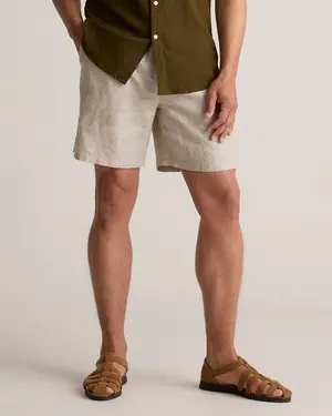Quince Linen Shorts - Flax