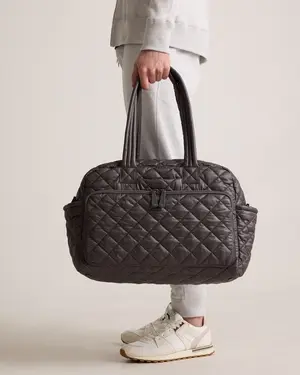 Quince Transit Quilted Duffle Bag - Charcoal