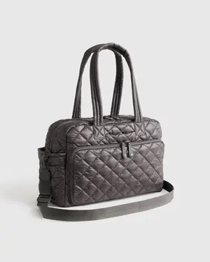 Quince Transit Quilted Duffle Bag - Charcoal