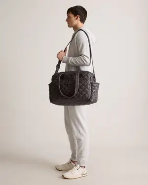 Quince Transit Quilted Duffle Bag - Charcoal