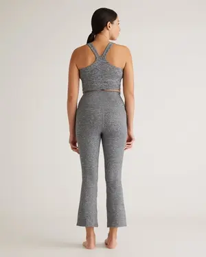 Quince Ultra-soft Cropped Bootcut Pants - Heather Grey