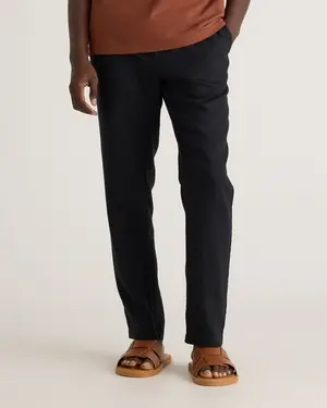 Quince European Linen Pants - Black