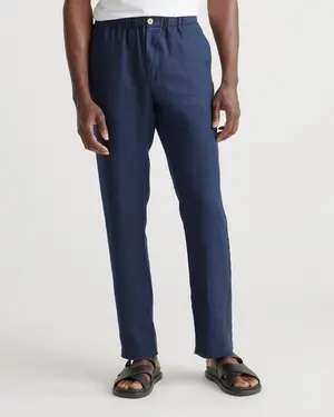 Quince European Linen Pants - Deep Navy