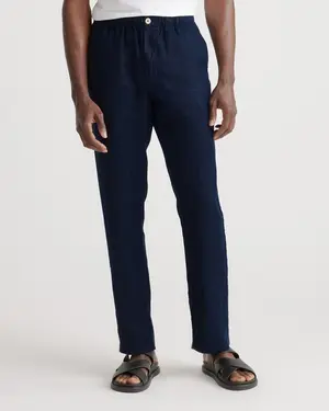 Quince 100% European Linen Pants - Deep Navy