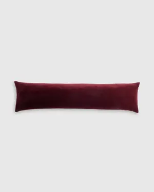 Quince Cotton Velvet Oversized Lumbar Pillow Cover - Bordeaux