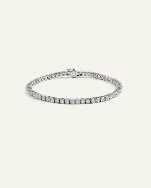 Quince 14k Lab Grown Diamond Tennis Bracelet - White Gold