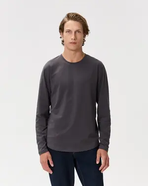 Quince Flex Curve Long Sleeve T-shirt - Dark Coal