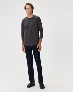 Quince Flex Curve Long Sleeve T-shirt - Dark Coal