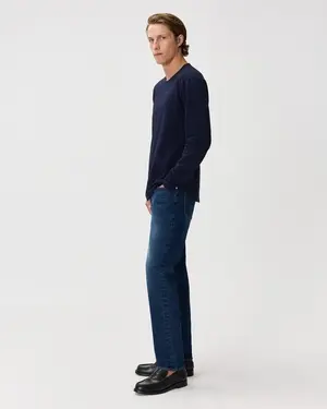 Quince Flex Curve Long Sleeve T-shirt - Deep Navy