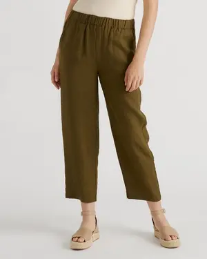 Quince Black Wash Pants For Women