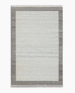 Quince Sahara Flatweave Wool Rug Charcoal